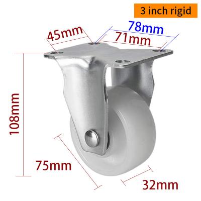 China EDL Industrial Casters 3inch 150kg Plate TPA by Rigid, Swivel and Brake type for sale