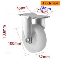 China 4 Industrial Casters Wheels  TPA 75mm Castor Wheels With Brake 504P-26 for sale