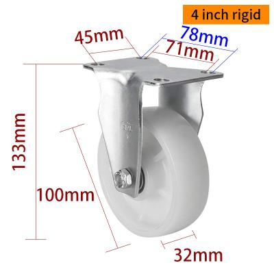 China 4 Industrial Casters Wheels  TPA 75mm Castor Wheels With Brake 504P-26 for sale