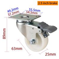 China EDL Light Duty 2.5inch 80kg Plate TPA Caster by Rigid, Swivel and Brake type for sale