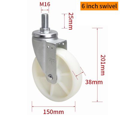 China Medium Duty TPA Industrial Caster Wheels 6 Inch 250kg Load for sale