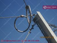 China 250KJ, 4m high Passive Rockfall Protection Barrier System, Galvanized Coated, 4X5m Rope Net, China Factory Direct Sales for sale
