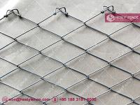 China High Tensile Steel Wire Chain Link Wire Mesh for Rockfall Barrier System | High Zinc Coating | 3.0mm wire thk - Hesly for sale