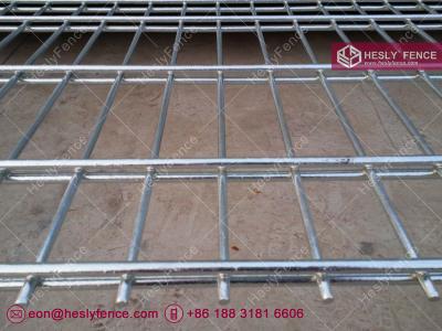 China HESLY 868 Fence Mesh | Rigid Strong Fence Panel | Sports Perimeter Fence | 2X2.5m | 8mmX2+6mm wire | Dark Green - Hesly for sale