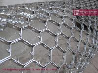 China Stainless Steel 316 Hex Metal Grid with lances 1” and ¾” thick | China Hexmesh Factory for sale