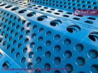 China HESLY Wind and Dust Control Fence Wall, Three-peaks, 0.8mm thickness, 910mm width, Perforated Opening - HeslyFence,CHINA for sale