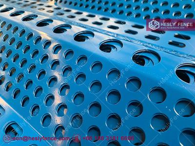 China HESLY Wind and Dust Control Fence Wall, Three-peaks, 0.8mm thickness, 910mm width, Perforated Opening - HeslyFence,CHINA for sale