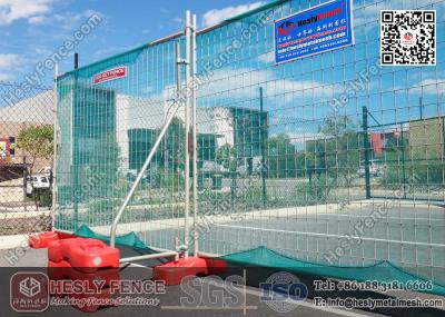 China Australia Temporary Mesh Fencing Panels with Orange Plastic Feet for sale