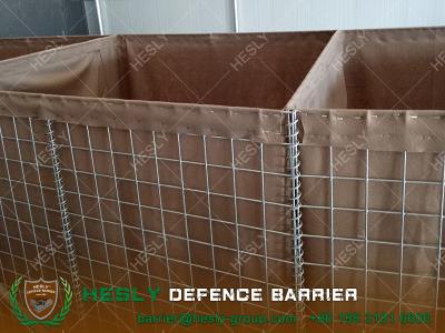 China High 2.0m Military Defensive Barrier  With Welded Wire Mesh Frame, Lined heavy duty geotextile for sale