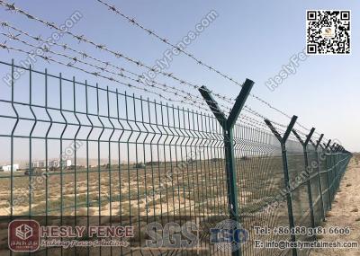 China 3.0m height China Airport Fence with top concertainer razor coil and barbed wire | China Factory / Supplier for sale