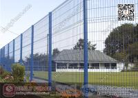 China 2.0m height X 2.5m Width  Welded Wire Security Mesh Fencing Panels with Green Color PVC coated for sale