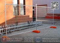 China 2.1m high X 2.4m width Construction Tempoary Fencing with 42μm Galvanised Coating for sale