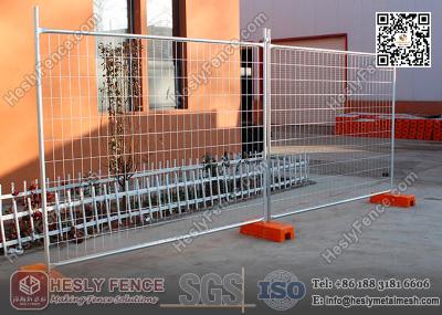 China 2.1m high X 2.4m width Construction Tempoary Fencing with 42μm Galvanised Coating for sale