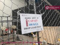 China AISI316(L) Helideck Safety Netting System, 125kgs, 1m height drop load test, CAP 437 standard China manufacturer for sale
