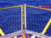 China Stainless Steel Helideck Perimeter Safety Net | 3.0mm cable | 50X50mm hole | Ferrule Mesh - HeslyFence for sale