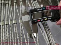 China Stainless Steel Helideck Perimeter Safety Net | 3.0mm cable | 50X50mm hole | Ferrule Mesh - HeslyFence for sale