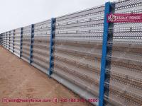 China 1.2mm thickness Wind and Dust Control Fence | Perforated Metal Sheet | 300mm width | 3000mm length - HeslyFence for sale