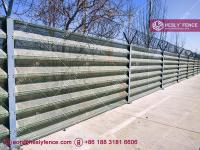 China 1.2mm thickness Wind and Dust Control Fence | Perforated Metal Sheet | 300mm width | 3000mm length - HeslyFence for sale