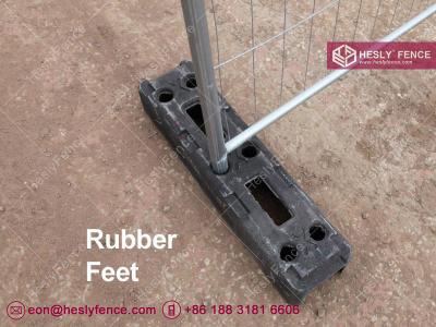 China 18kgs Rubber Block Feet for Temporary Fencing | Recycled Temporary Fencing Blocks for sale