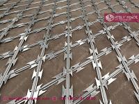 China High 2.4m, 75X150mm Rhombus Razor Mesh Sheet Fence | China Welded Razor Mesh Supplier for sale