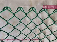 China Green PVC coated Chainwire Mesh Fence | 50X50mm mesh aperture | 4.0mm Wire - Hesly Fence, China for sale