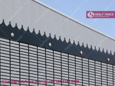China 358 High Security Wire Mesh Fence | Anti Climb & Anti Cut | Black Powder Coated | 2.5X3.0m panel | HeslyFence, China for sale