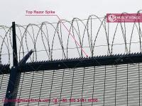 China 358 High Security Wire Mesh Fence | Anti Climb & Anti Cut | Black Powder Coated | 2.5X3.0m panel | HeslyFence, China for sale
