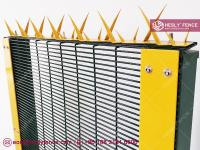 China 358 High Security Wire Mesh Fence | Anti Climb & Anti Cut | Black Powder Coated | 2.5X3.0m panel | HeslyFence, China for sale
