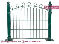 China 868 Decorative Double Wire Fence | High 1530mm | 2m width | SHS60X1.5mm Post | Green RAL6005 | HeslyFence-China for sale