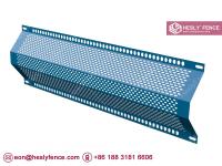 China Single Peak Wind Break Barriers for Wind and Dust Control Fence | 1.5mm thickness | 300mm width | Powder Coated for sale