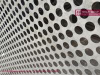 China Low Carbon Steel Perforated Metal Mesh | 10mm round hole | staggered hole pattern | 1.5mm thickness | 1.22X2.44m | HESLY for sale