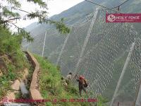 China High Tensile Steel Ring Net Rockfall Protection Barrier System | 4.0mm wire | 350mm ID | 300g zn layer | 3000KJ | HESLY for sale