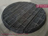 China Stainless Steel 316L Knitted Wire Mesh Demister Pad, O.D2m round shape, Factory sales China HESLY for sale
