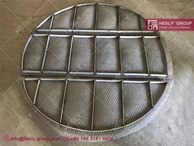 China Stainless Steel 316L Knitted Wire Mesh Demister Pad, O.D2m round shape, Factory sales China HESLY for sale