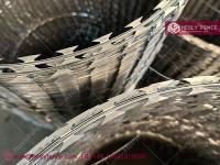 China OD1100mm Concertina Razor Wire Coil, BTO-16, 16mm razor, hot dipped galvanized, HeslyFence China Factory sales for sale