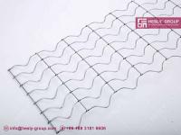 China Offshore Pipeline Counterweight Welded Wire Mesh Hole Size 25.4mmx67mm Spot Welded Pipeline Steel Mesh for sale