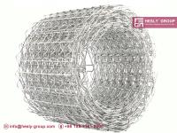 China Marine Pipeline Reinforced Wire Mesh 2.7mm galvanized steel wire, 1