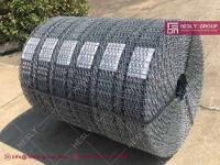 China Offshore Pipeline Counterweight Welded Mesh, 2.0mm galvanized steel wire, 190.5mm width, 140m roll, HESLY Factory sales, China for sale