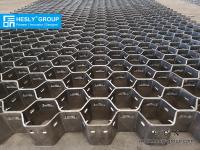 China Stainless Steel 310S Hex Metal Mesh, 50mm thickness, 48mm hex hole, 3'X10', High Quality China manufacturer for sale