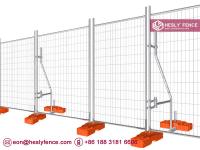 China AS4687-2007 Temporary Mesh Fence | High 2.1m | OD32mm Gal Frame | Anti-climb mesh | HeslyFence Factory for sale