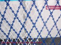 China Diamond Welded Razor Mesh Fencing | 150X300mm Hole | 1.8mX6.0m for sale
