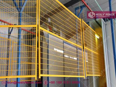 China Yellow Color Temporary Construction Fencing Panels 6ft X 8ft HeslyFence for sale