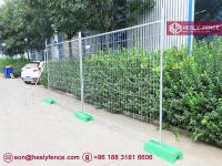 China high 2.0m temporary fence system | Anti-climb Wire mesh filled | Injection Mould Plastic Block | Anping HeslyFence for sale