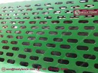 China Single Peak Wind Break Barriers for Wind and Dust Control Fence | 1.5mm thickness | 300mm width | Powder Coated for sale