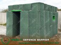 China UN Peacekeeping Sand Barrier units, Recoverable Defence Barrier lined with heavy duty geotextile, Green Color for sale