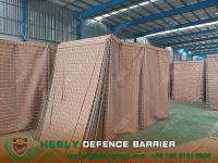 China HESLY Military Bastion Barrier Units | Gabion Barrier lined with Heavy Duty Geotextile Cloth for sale