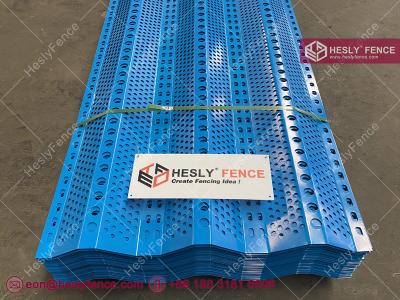 China 900mm Wind and Dust Control Fencing | 12m high steel structure | 38% opening area | HeslyFence - China for sale