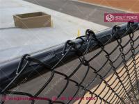 China Dark Green PVC coated Chain Link Mesh Fence | 4.75mm wire | 50mm diamond hole | Hesly Fence - China for sale
