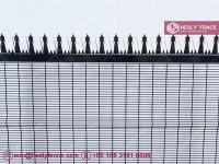China 358 Anti-climb Security Fence with Powder coated Green Color, China Wire Mesh Fence Factory for sale