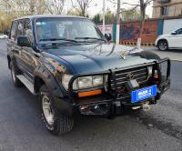 China Black TOYOTA Bull Bar 1995-2002 80 Series Landcruiser Bullbar for sale